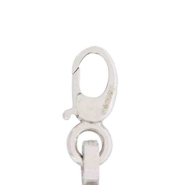 Contemporary White Gold and Diamond Bell Pendant | Farringdons Jewellery