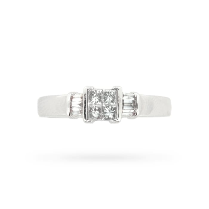Contemporary Illusion Set Diamond Engagement Ring | Farringdons Jewellery