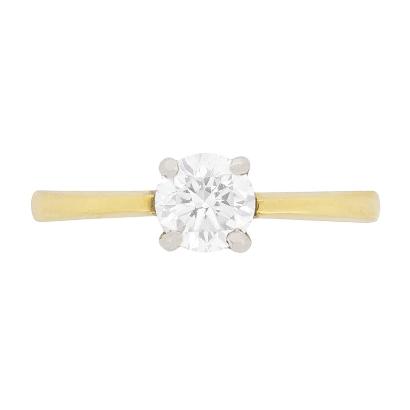 Contemporary White Gold and Diamond Bell Pendant | Farringdons Jewellery