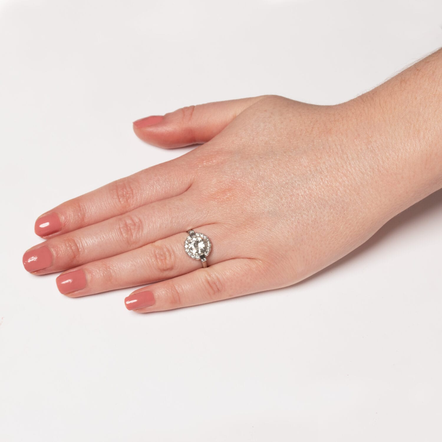 Art Deco 1.90ct Diamond Cluster Ring, c.1930s | Farringdons Jewellery