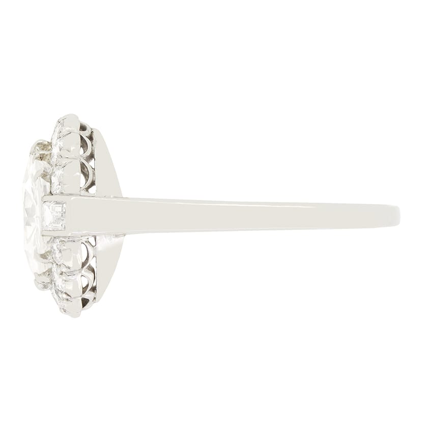 Art Deco 1.90ct Diamond Cluster Ring, c.1930s | Farringdons Jewellery